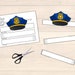 Police Cap Hat Paper Crown Party Pretend Play Printable Kids - Etsy