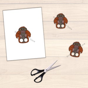 Orangutan Paper Craft Printable Asian Animal Finger Puppet Kids Craft ...