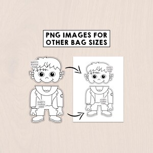 Frankenstein Paper Bag Puppet Printable Halloween Craft Activity Cut ...