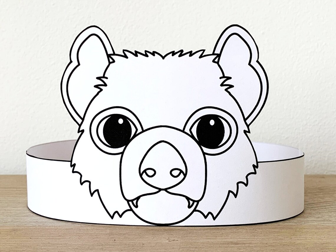 Tasmanian Devil Paper Crown Party Coloring Printable Kids - Etsy