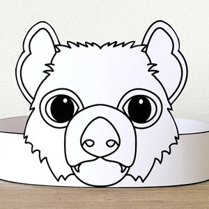 Tasmanian Devil Paper Crown Party Coloring Printable Kids Craft ...