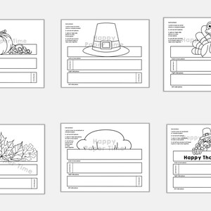 Thanksgiving Paper Crowns Activity Printable Kids Craft Hats Fall ...