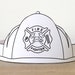 Firefighter Helmet Paper Crown Party Coloring Printable Kids Craft ...