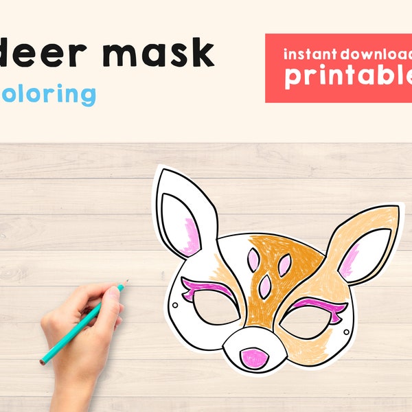 Deer Mask - Etsy UK