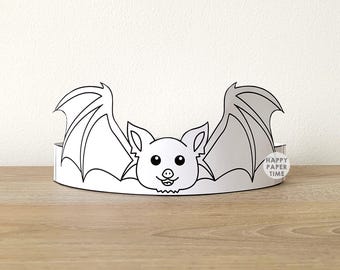 Bat Paper Crown - Printable - Etsy