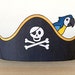 Pirate Hat Paper Crown Template Pirate Captain Costume Party Headband ...