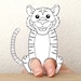 Tiger Paper Craft Printable Asian Animal Finger Puppet Kids Craft ...