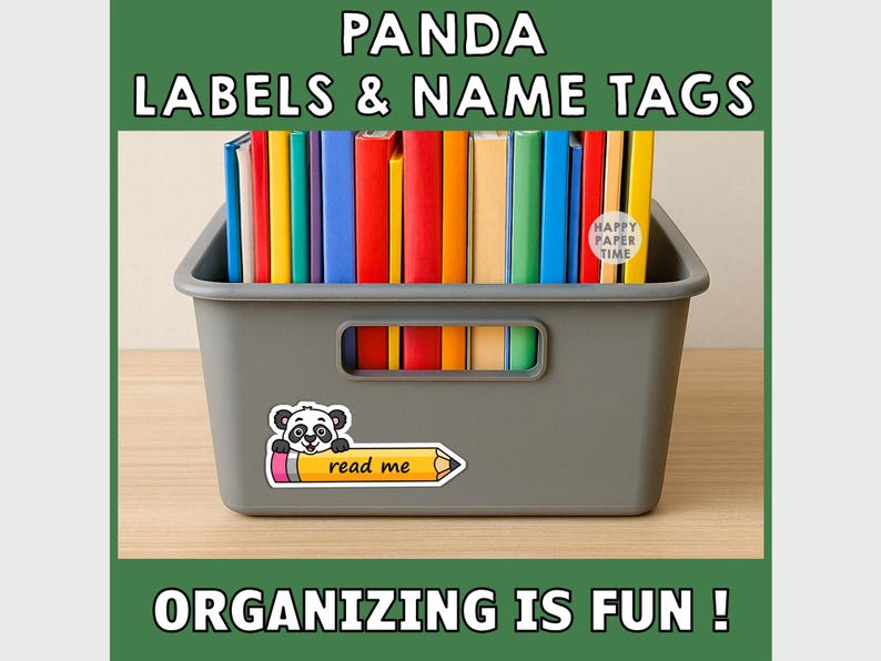 Panda Name Tags Classroom Labels Asian Animal Zoo Editable Files ...