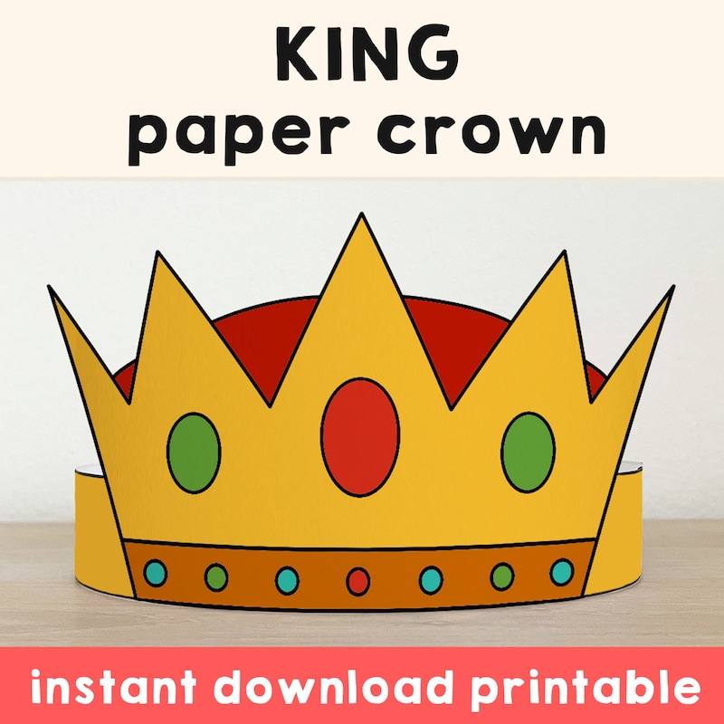 Printable Crown Template - Etsy