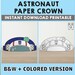 Astronaut Space Paper Craft Printable Community Helper Finger Puppet ...
