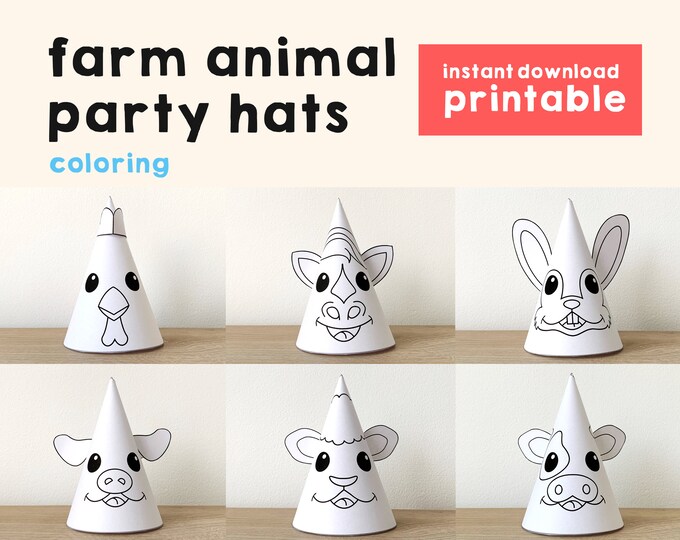Printable Masks Kids/boys/girls/adults, Birthday Party Hat/headband ...