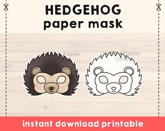 Printable Black Bear Paper Mask Gift Home Decor Woodland - Etsy