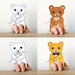 Bear Paper Craft Printable Woodland Animal Finger Puppet Kids Craft ...