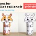 Hamster Toilet Paper Roll Craft Rodent Pets Animal Party Coloring ...