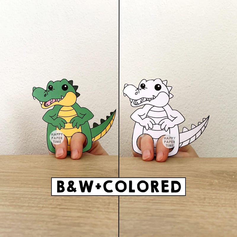 Crocodile Puppet - Etsy