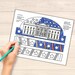 White House Paper Crown 4th of July America Patriotic Headband Activity ...