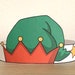 Christmas Elf Paper Crown Hat Winter Holiday Party Coloring Printable ...