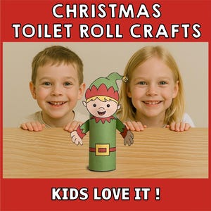 Christmas Toilet Paper Roll Craft Activity Winter Holiday Party ...