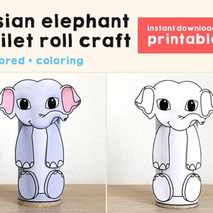 Asian Elephant Toilet Paper Roll Craft Asian Animal Jungle Party ...