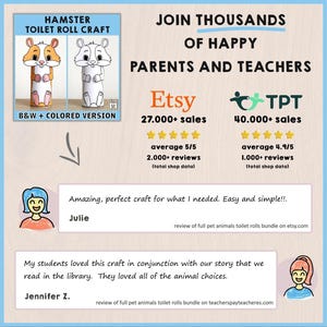 Hamster Toilet Paper Roll Craft Rodent Pets Animal Party Coloring ...