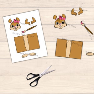 Easter Bunny Toilet Paper Roll Craft Rabbit Pets Easter Party Coloring ...