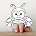 Bee Paper Craft Printable Finger Puppet Template Kids Craft - Etsy