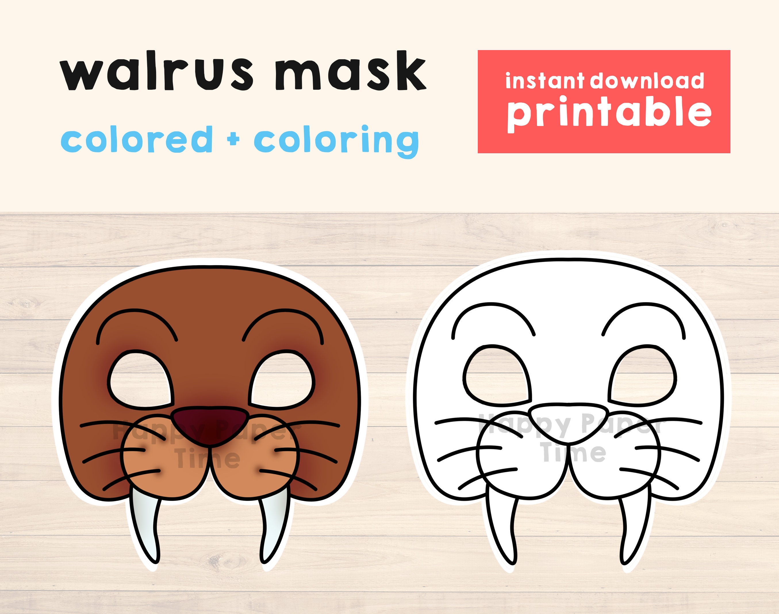 Walrus Face Mask