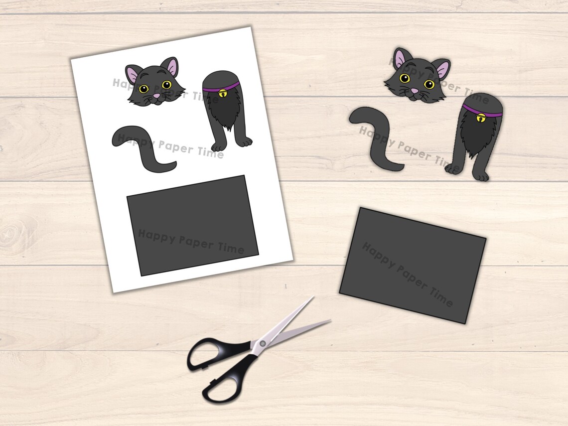 Black Cat Toilet Paper Roll Craft Halloween Spooky Party | Etsy