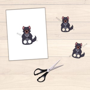 Tasmanian Devil Paper Craft Printable Australian Animal Finger Puppet ...