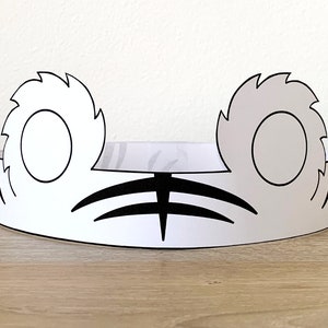 Tiger Ears Paper Crown Headband Party Coloring Printable Kids Craft ...