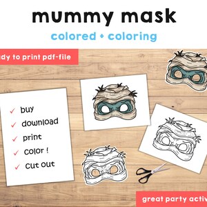 Mummy Egypt God Mask Ancient Egypt Party Halloween Template Costume Diy ...