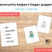 Community Helpers Paper Craft Printable Finger Puppet Template - Etsy