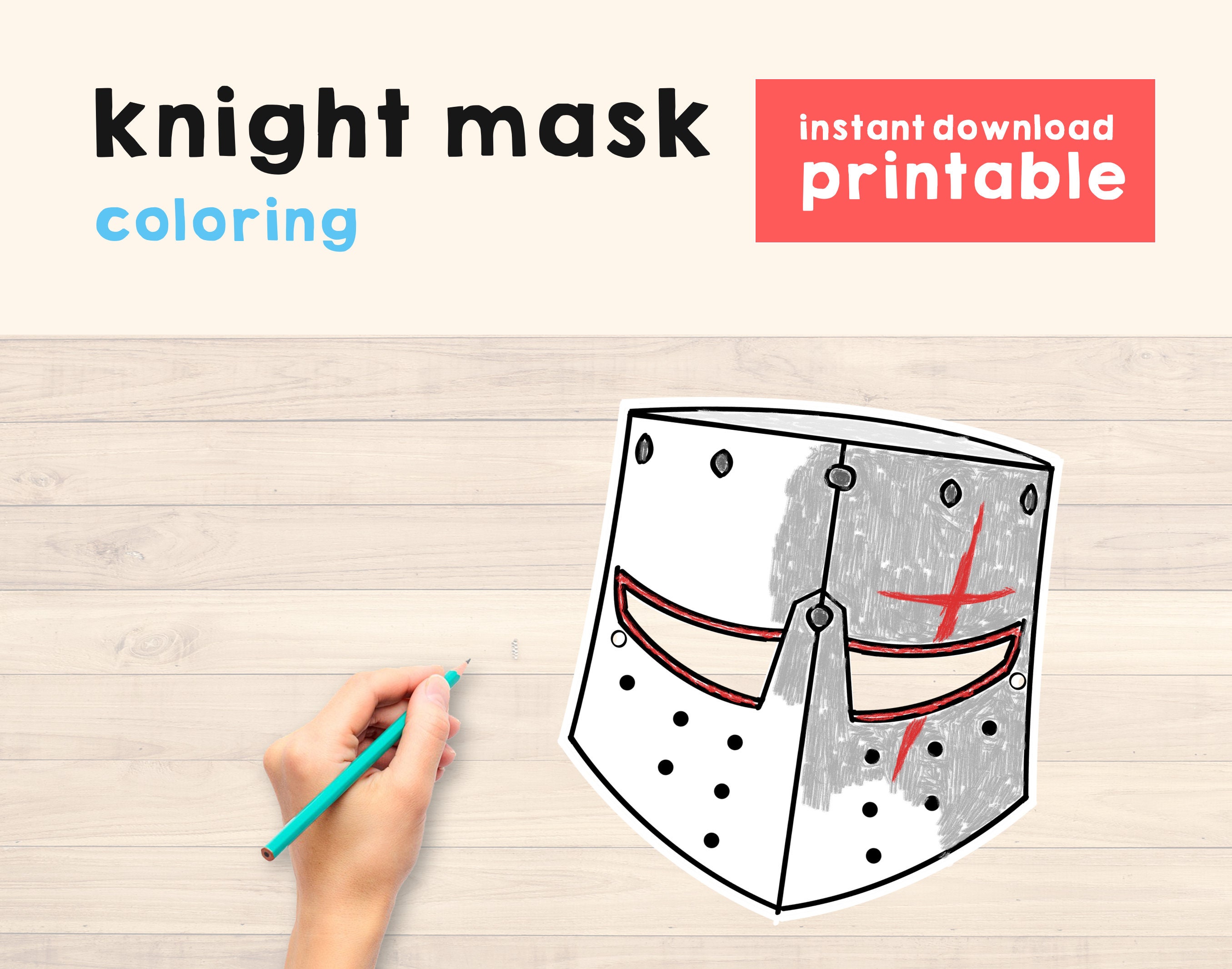 Knight Party Medieval Party Knight Birthday Knight Mask - Etsy