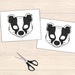 Badger Mask Badger Costume Animal Mask Printable Party Favor Woodland ...