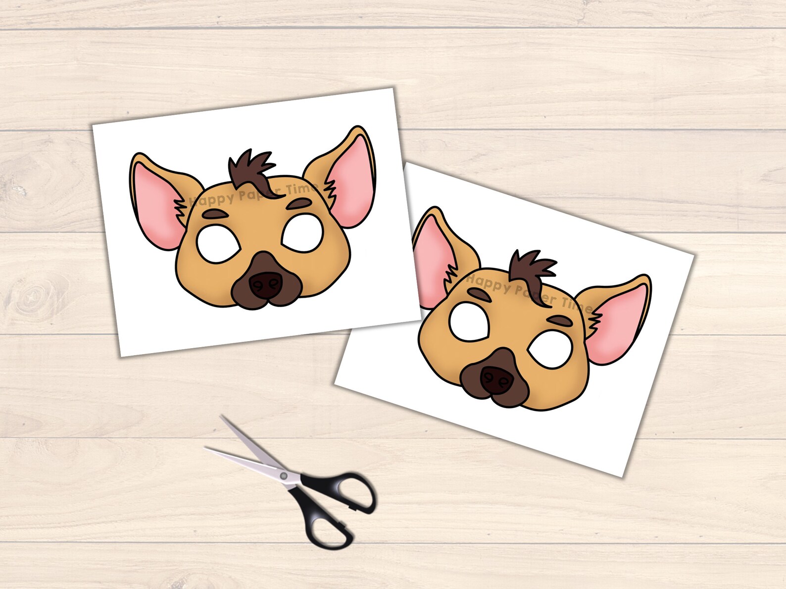 Hyena Mask Costume Animal Mask Printable Party Favor African - Etsy