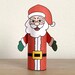 Santa Claus Toilet Paper Roll Craft Christmas Party Coloring Printable ...