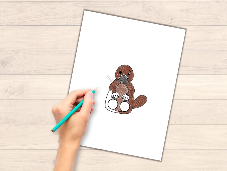 Platypus Paper Craft Printable Australian Animal Finger Puppet Kids ...