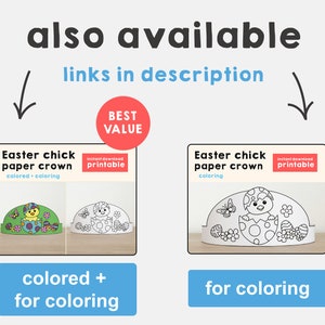 Easter Chick Eggs Hat Paper Crown Headband Easter Cut Out Party ...