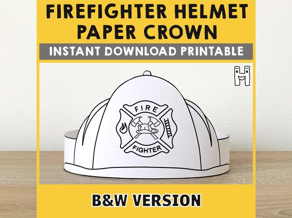 Coloriages De Chapeau De Pompier Enfant Avec Chapeau De Pompier