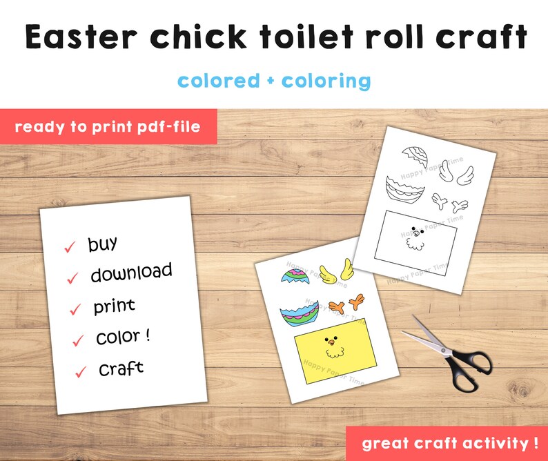 Easter Bunny Toilet Paper Roll Craft Rabbit Pets Easter Party Coloring ...