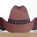 Cowboy Hat Paper Crown Party Printable Kids Craft Wild West Costume ...