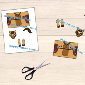 Horse Toilet Paper Roll Craft Wild West Party Coloring Printable ...