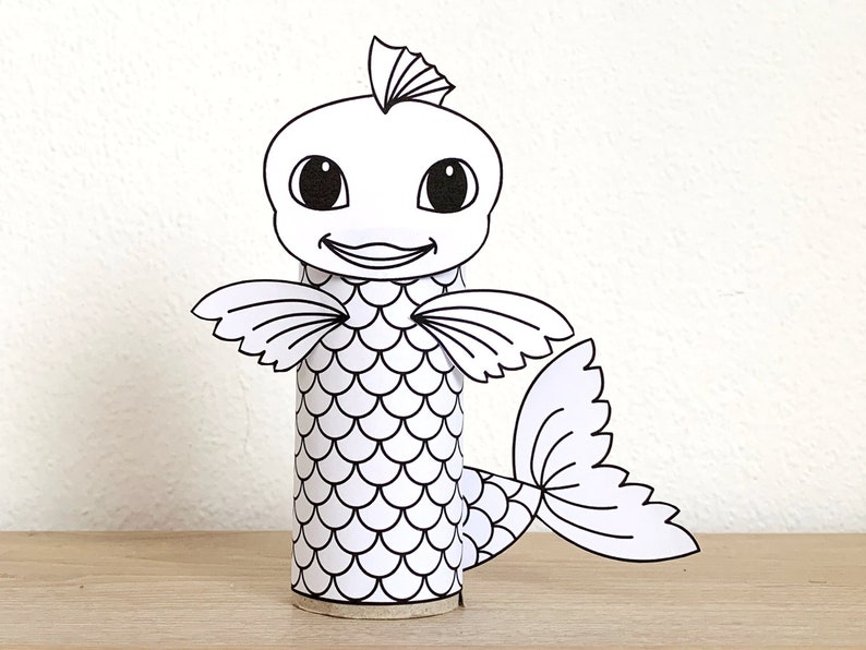 Fish Toilet Paper Roll Craft Ocean Animal Beach Sea Party - Etsy