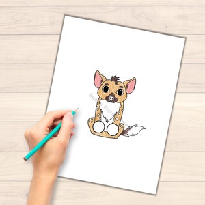 Hyena Paper Craft Printable African Animal Finger Puppet Kids Craft ...