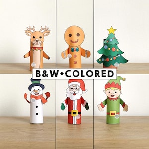 Christmas Toilet Paper Roll Craft Activity Winter Holiday Party ...