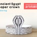 Ancient Egypt Cobra Paper Crown Princess Template Party Coloring ...