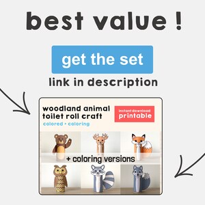 Fox Toilet Paper Roll Craft Forest Woodland Party Coloring Printable ...