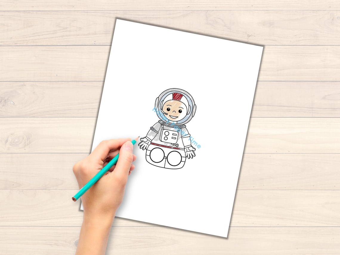 Astronaut Space Paper Craft Printable Community Helper Finger Puppet ...