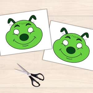 Caterpillar Mask Costume Insect Bug Mask Printable Party Favor Craft ...