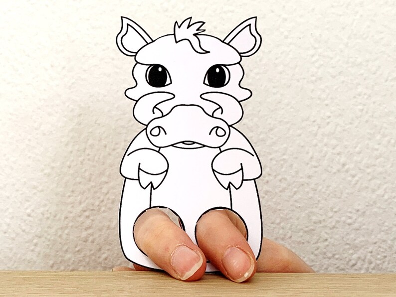 Warthog Paper Craft Printable African Animal Finger Puppet Kids Craft ...